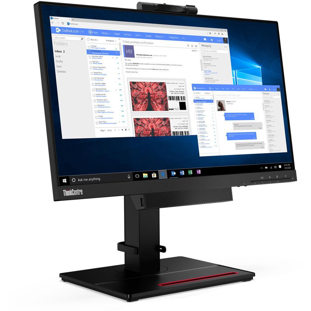 23" Lenovo ThinkCentre Tiny-In-One Gen 4 1920 x 1080 LED monitor Μαύρο ...