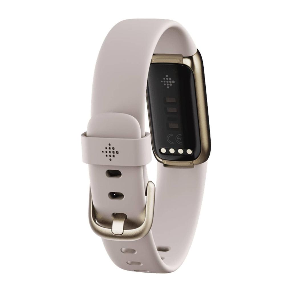 Fitbit Smart Watch Luxe Fitness and Wellness Tracker - Lunar White/Soft ...