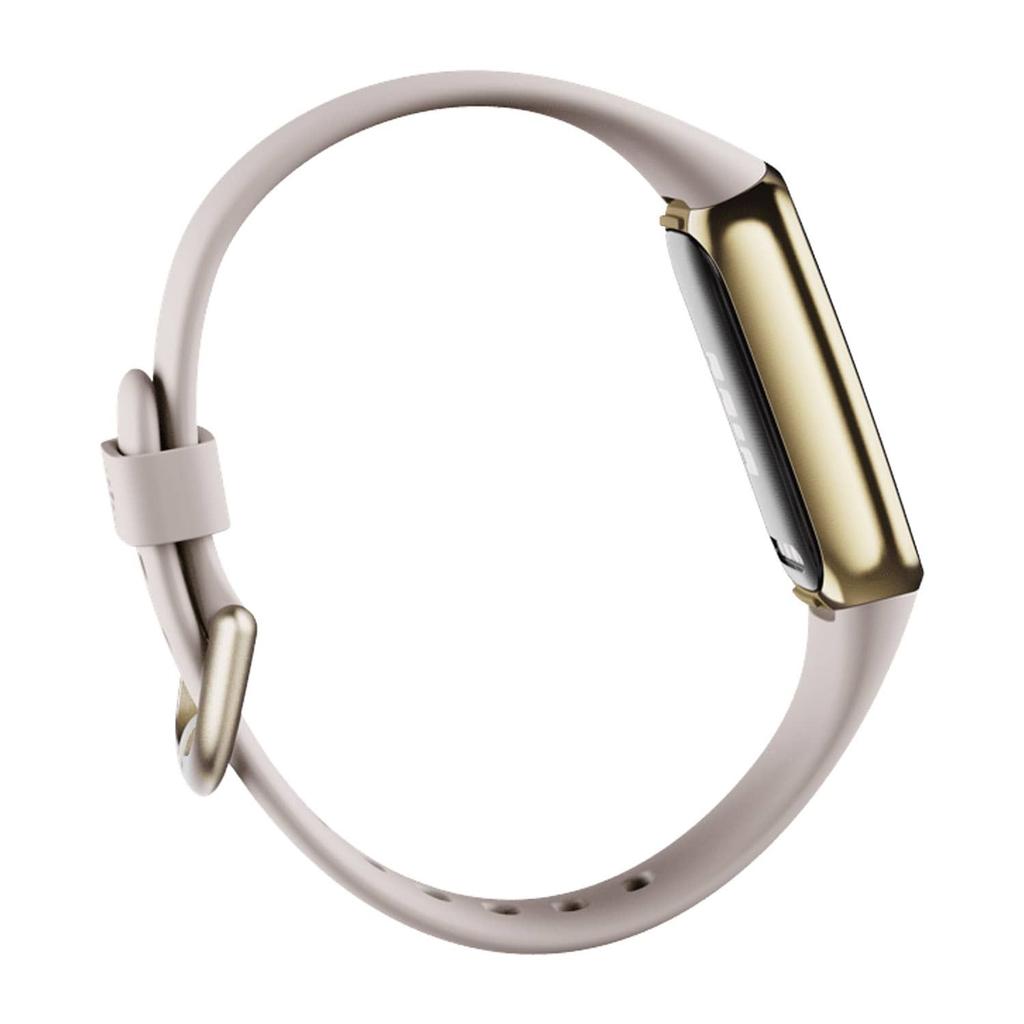 Fitbit Smart Watch Luxe Fitness and Wellness Tracker - Lunar White/Soft ...