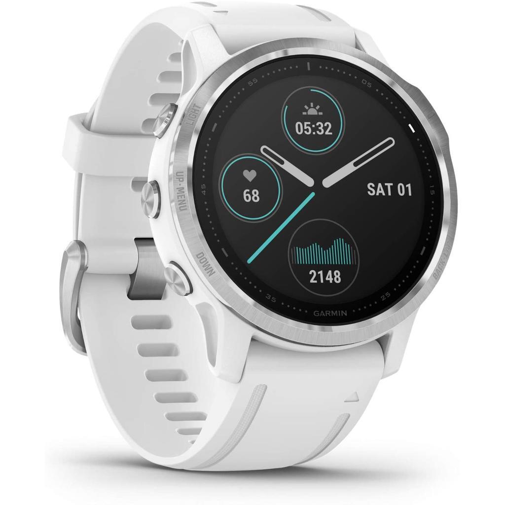 Smart Watch Cardio­frequenzimetro GPS Garmin Fenix 6S - Bianco | Back ...