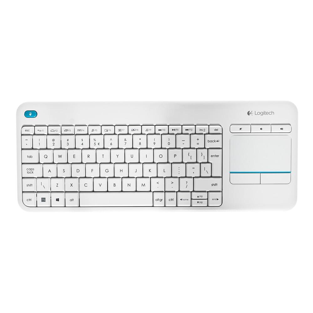Logitech Teclado QWERTY Inglês (EUA) Sem fios K400 Plus | Back Market