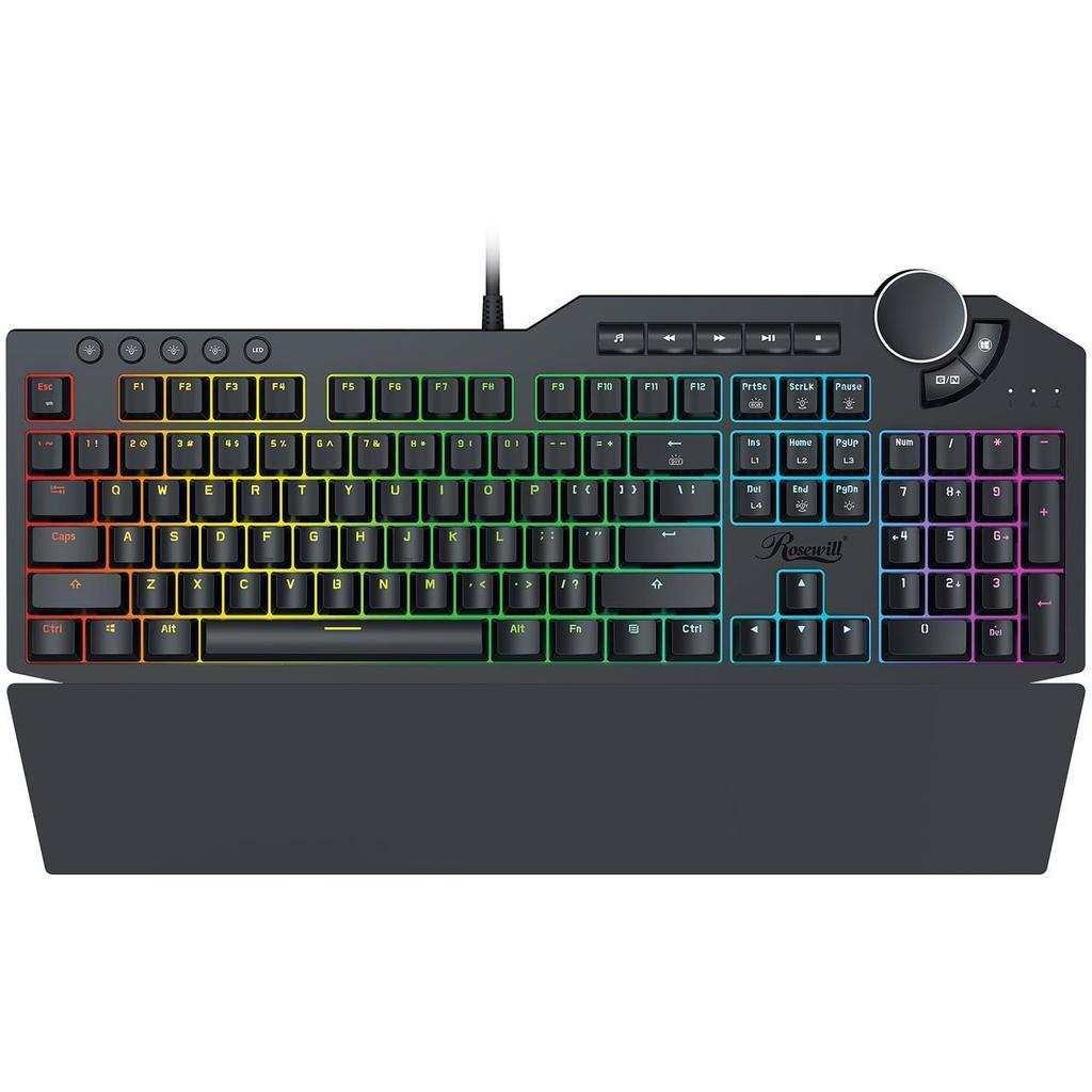 Rosewill Keyboard QWERTY Backlit Keyboard NEON K90 RGB | Back Market
