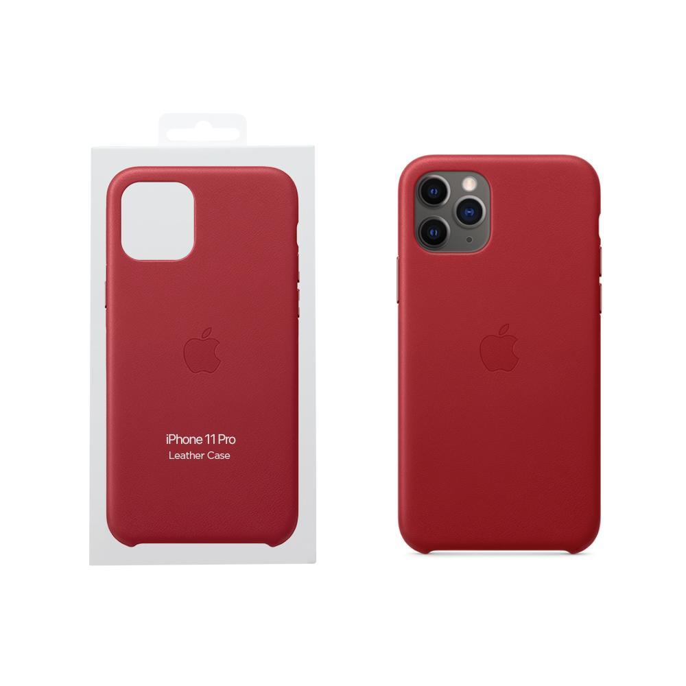 Apple Leather case iPhone 11 Pro - Leather Red | Back Market