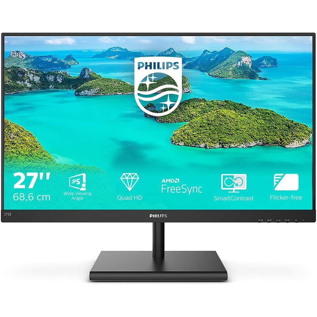 27-inch Philips 275E1S/00 2560 x 1440 LCD Monitor Preto | Back Market