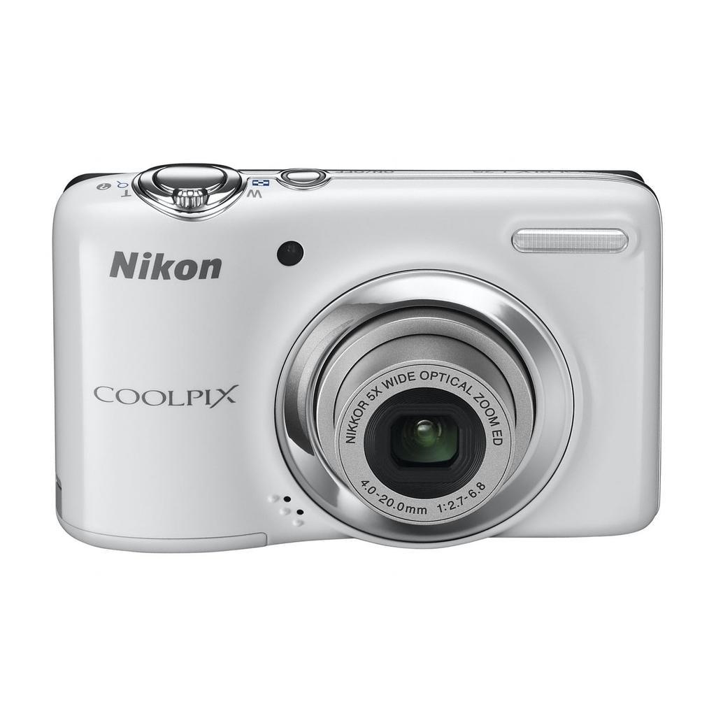 Cámara compacta CoolPix L25 - Blanco + Nikon Nikkor 5X Wide Optical ...