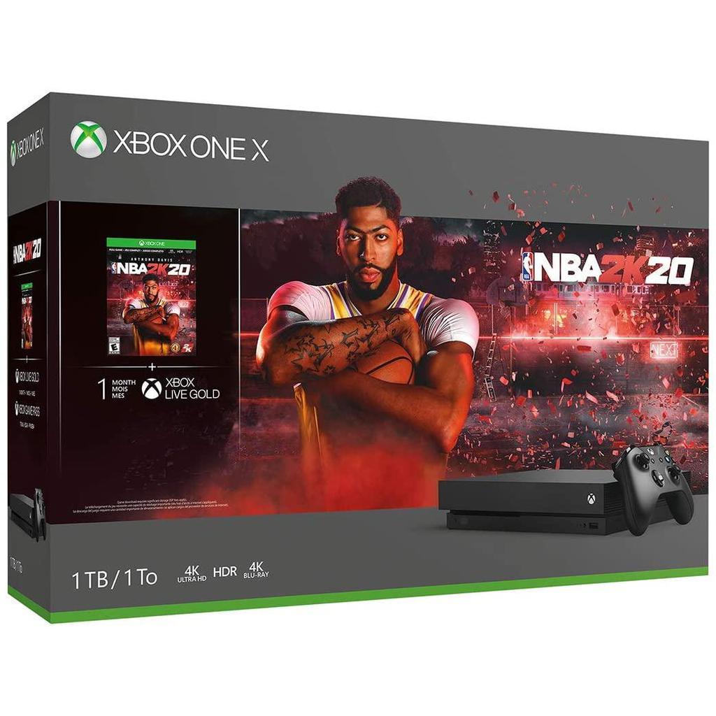 Xbox One X 1000GB - Black + NBA 2K20 | Back Market