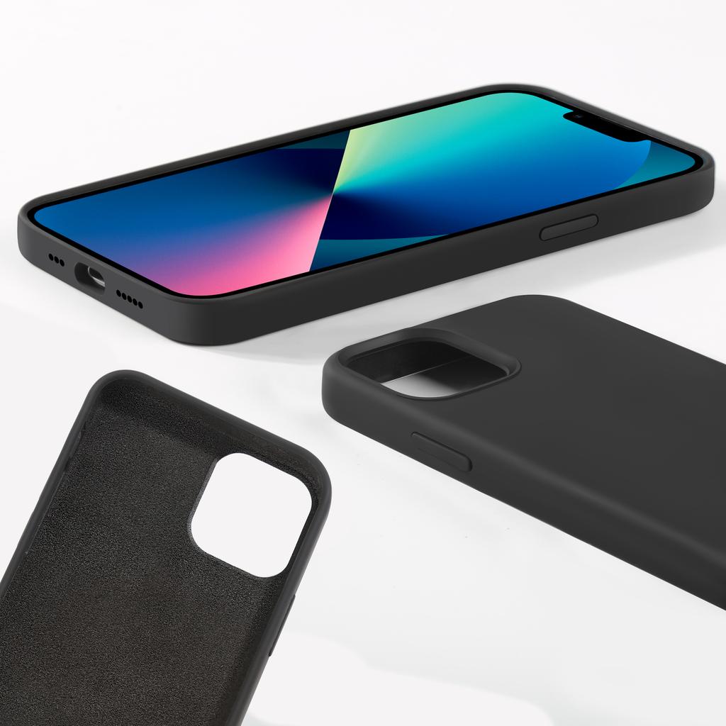iPhone 14 case and 2 protective screens - Silicone - Black | Back Market