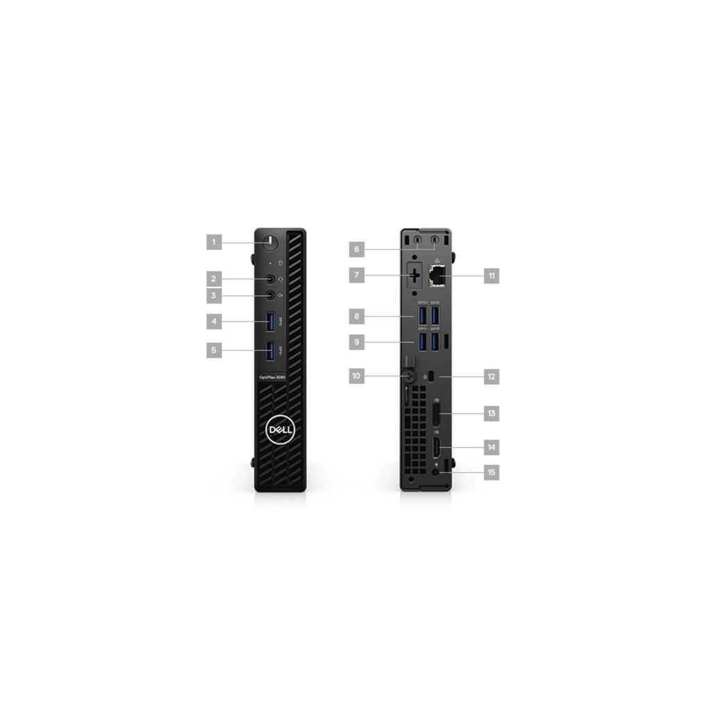 Dell Optiplex 3080 Micro Desktop Core i3 3 GHz - HDD 2 TB RAM 8GB ...