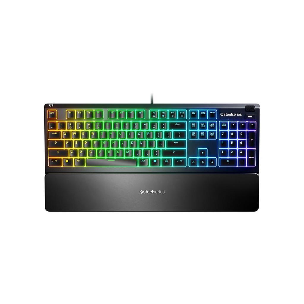 Steelseries Keyboard QWERTY Wireless Backlit Keyboard 64795 Apex 3 ...