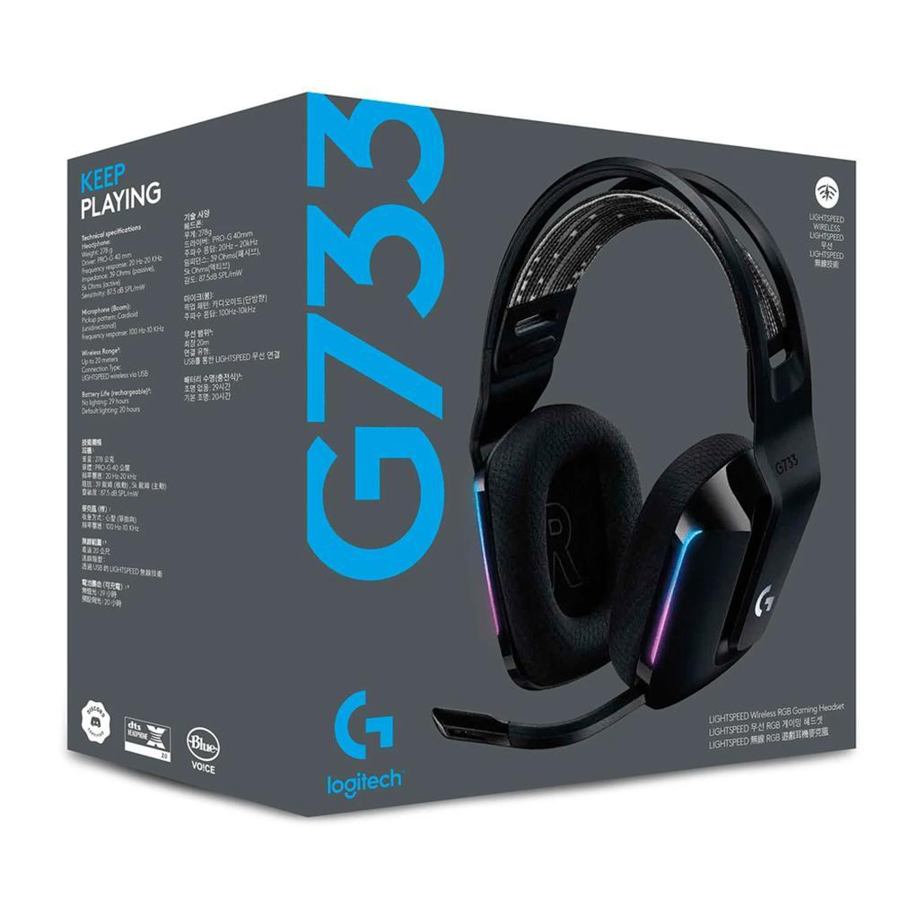 Logitech G733 Lightspeed Noise cancelling Gaming Headphone with ...