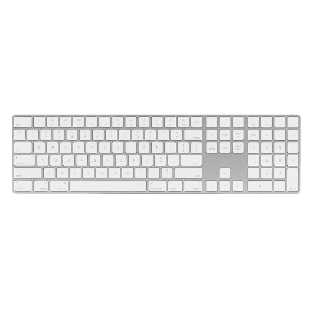 Magic Keyboard () Num Pad Wireless - White - QWERTY - English (US ...