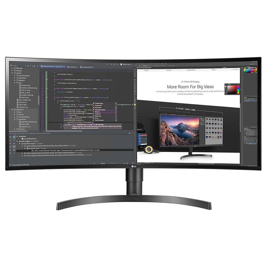 34-inch LG UltraWide 34WN80C LCD Monitor Preto | Back Market