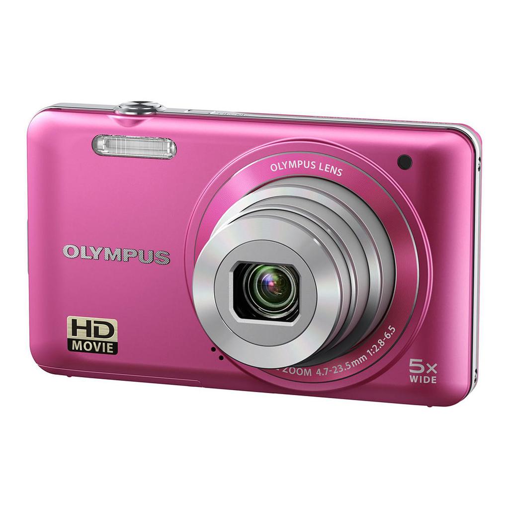 Compacto VG-130 - Rosa + Olympus Olympus Lens 5x Wide Optical Zoom 4.7-23.5mm f/2.8-6.5 f/2.8-6. ...