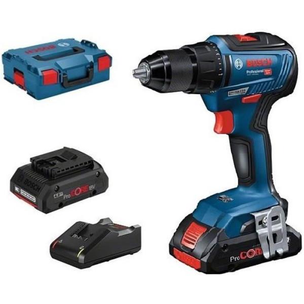 Perceuse-visseuse 18V GSR 18V-55 Professional + 2 batteries Procore 4Ah + chargeur + coffret L ...