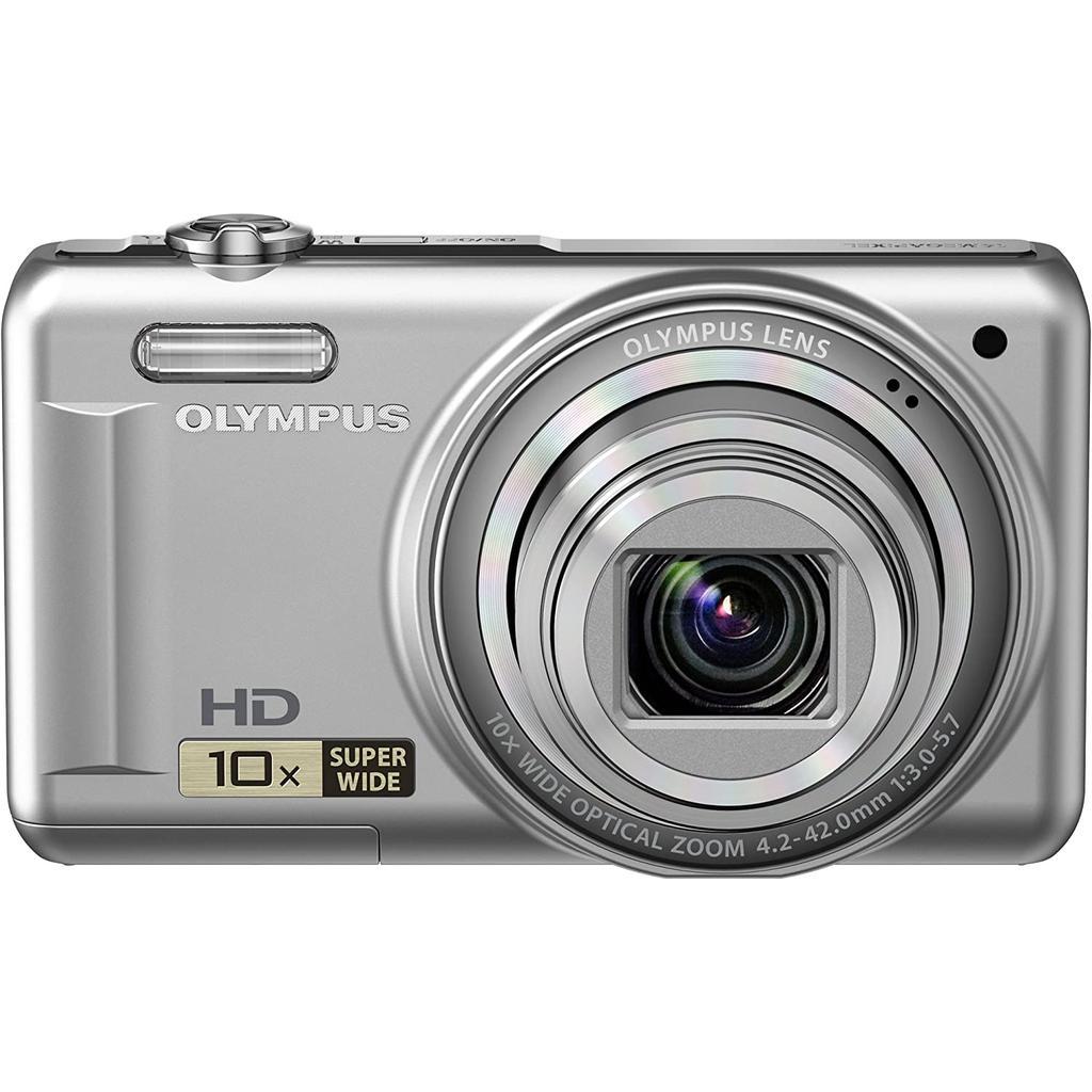 Compacto VR-310 - Cinzento + Olympus Olympus Wide Optical Zoom 24-240 mm f/3-5.7 f/3-5.7 | Back ...
