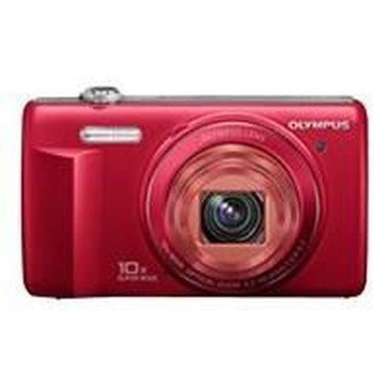 Cámara compacta D-755 - Rojo + Olympus Olympus 10X Wide Optical Zoom 4.2-42mm f/3.0 f/3.0 | Back ...