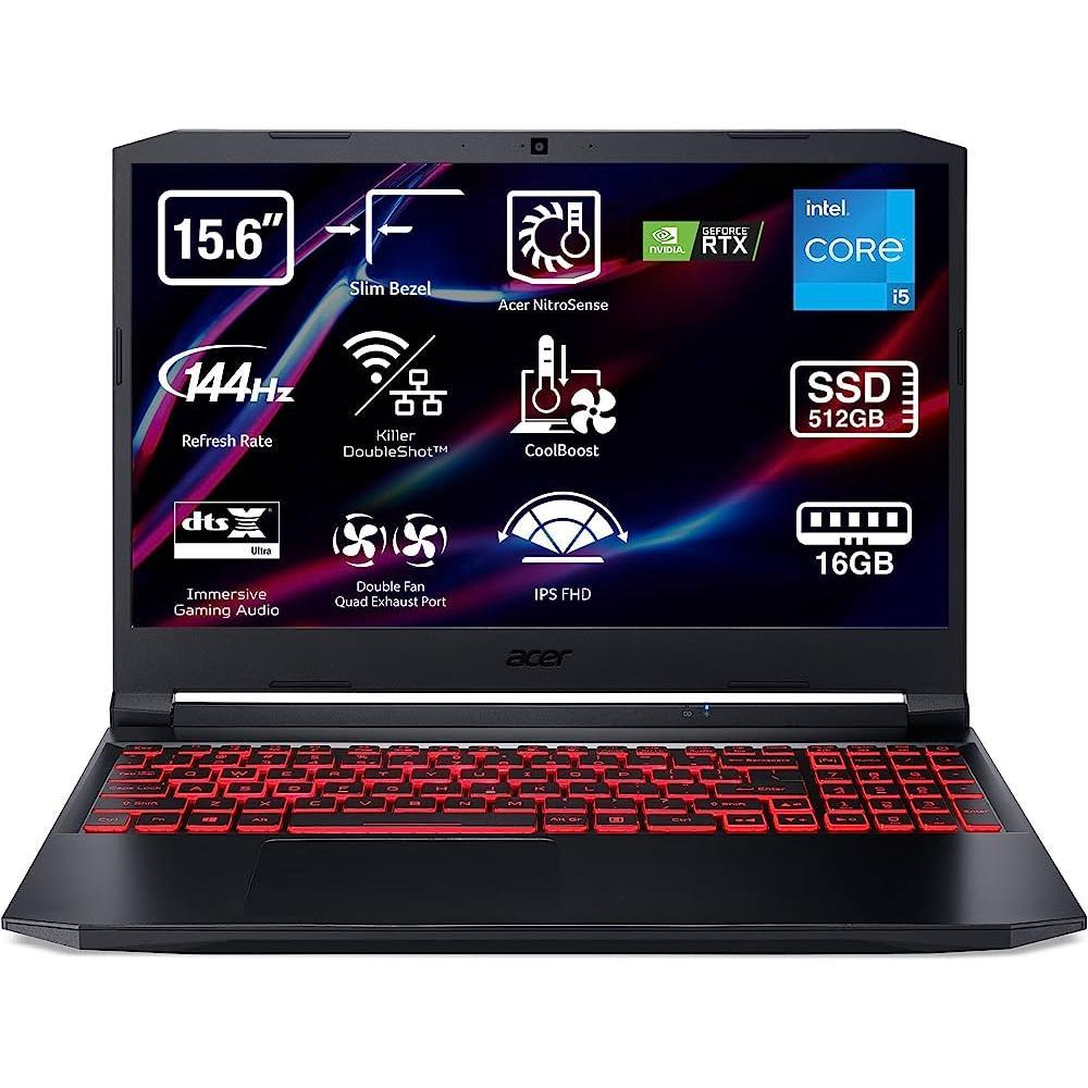 Acer Nitro 5 AN515-57-505V 15" - Core i5-11400H - 16GB - SSD 512 GBGB NVIDIA GeForce RTX 3050 Ti ...