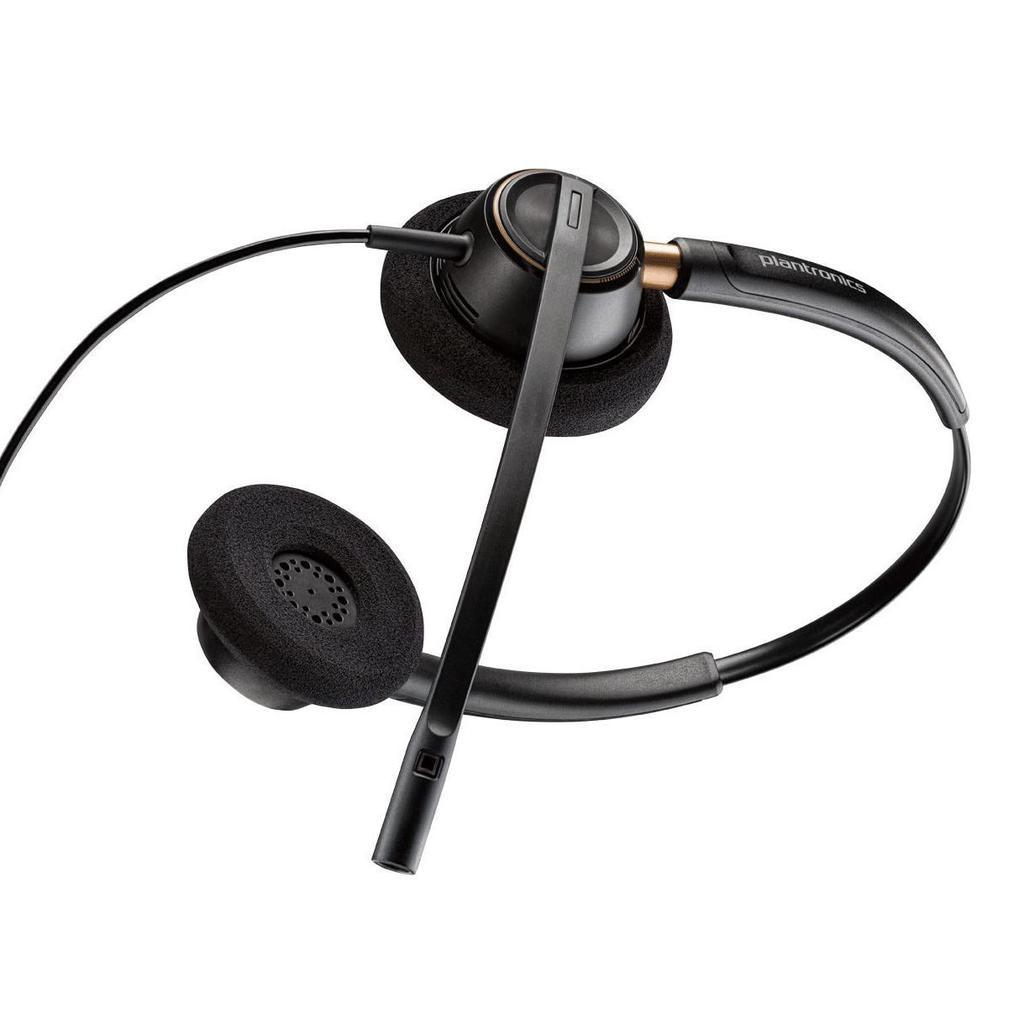 Plantronics HW520 Noise cancelling Headphone with microphone - Black ...