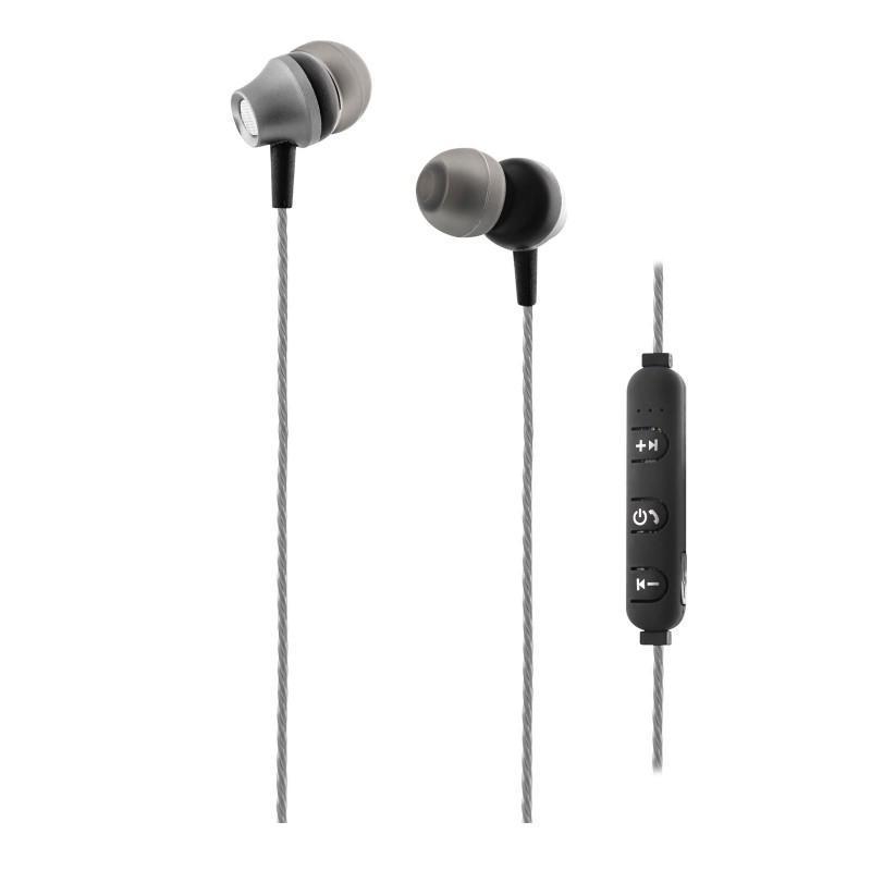 T'Nb Steel Earbud Bluetooth Earphones - Preto/Cinzento | Back Market