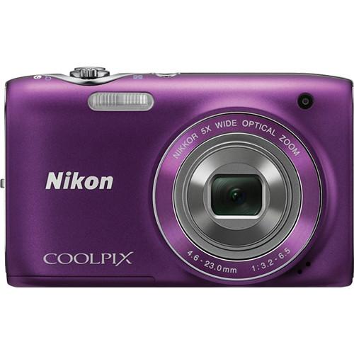 Compact Coolpix S5100 - Crimson + Nikon Nikkor 5X Wide Optical Zoom ...
