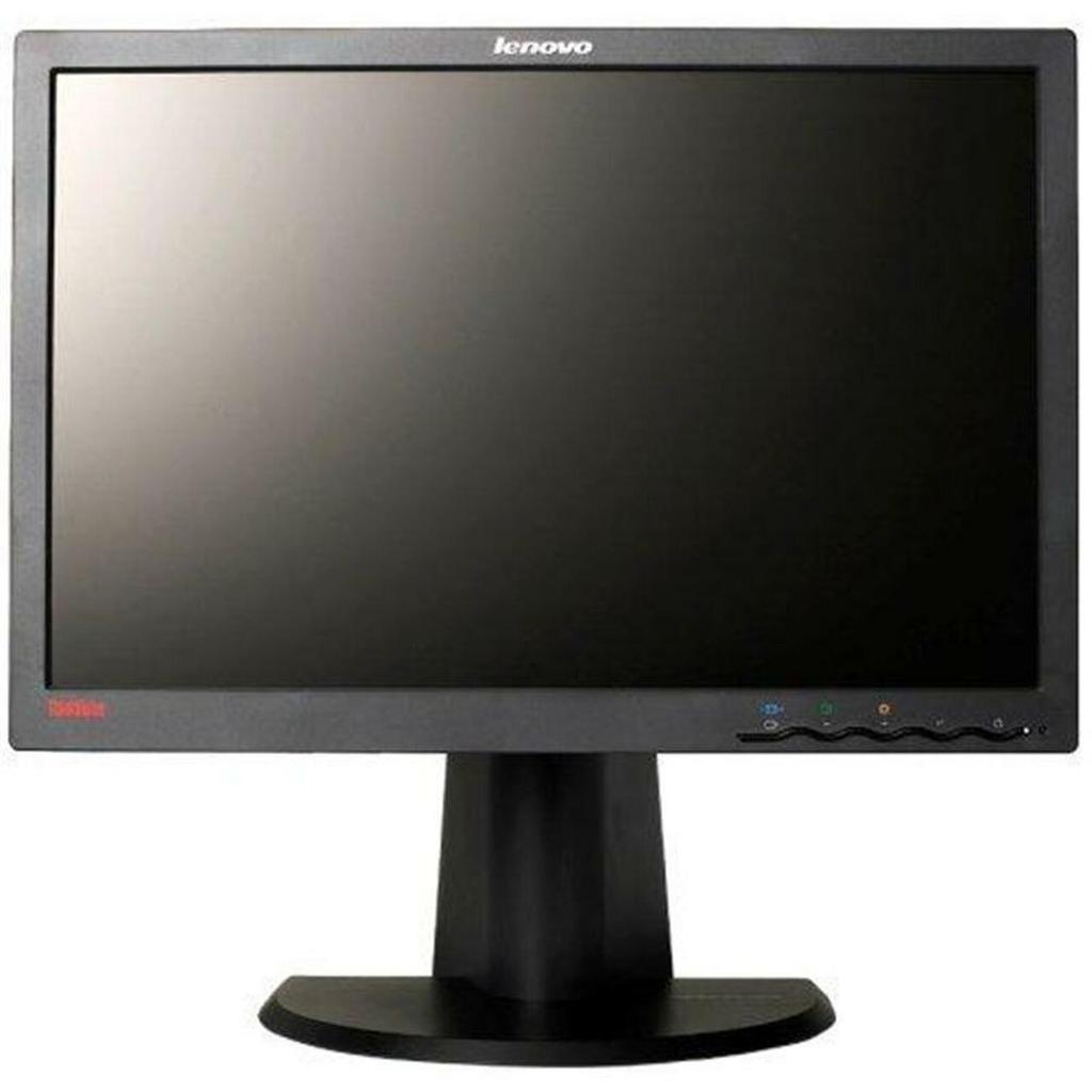 20,1-inch Lenovo ThinkVision L201P 1600 x 1200 LCD Monitor Preto | Back ...