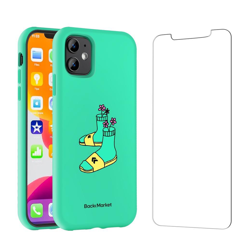 Back Market Case iPhone 11 and protective screen - Recycled plastic ...