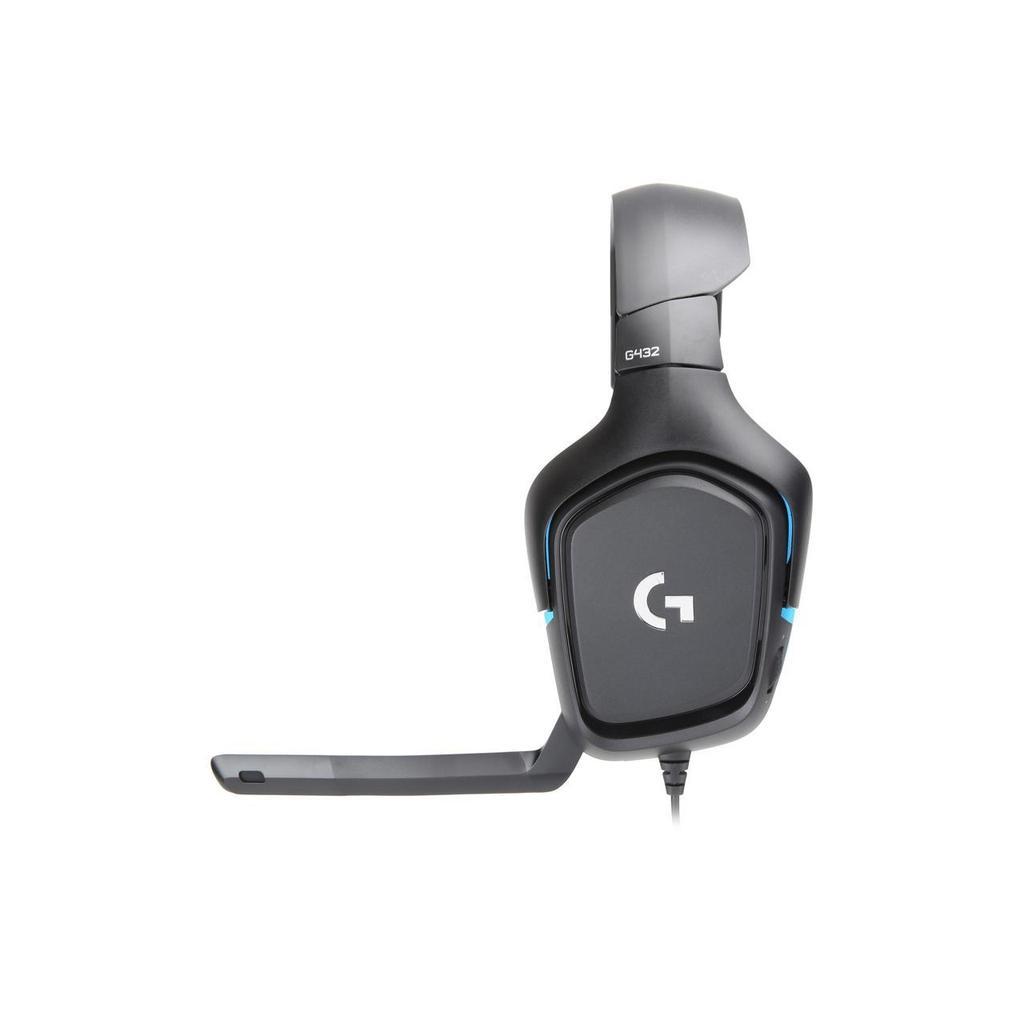 Logitech G432 Noise cancelling Gaming Headphone with microphone - Black ...