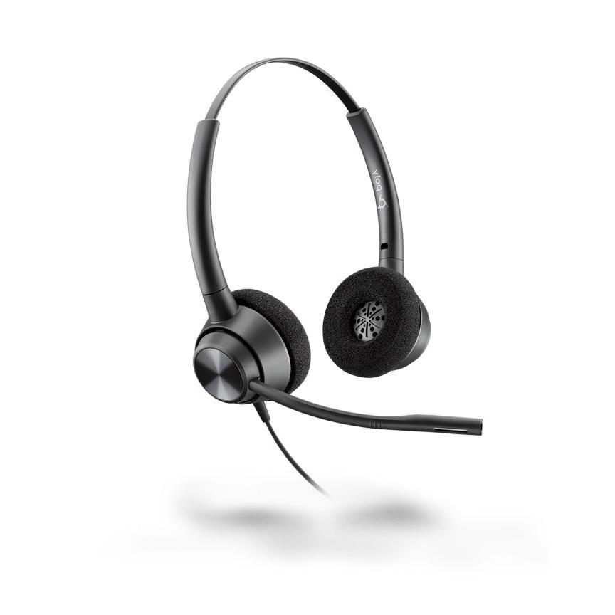 Plantronics EncorePro 320 EP320 QD Headphone with microphone - Black ...