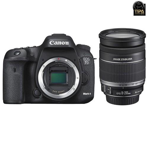 Reflexo EOS 7D Mark II - Preto + Canon EF-S 18-200mm f/3.5-5.6 IS f/3.5-5.6 | Back Market