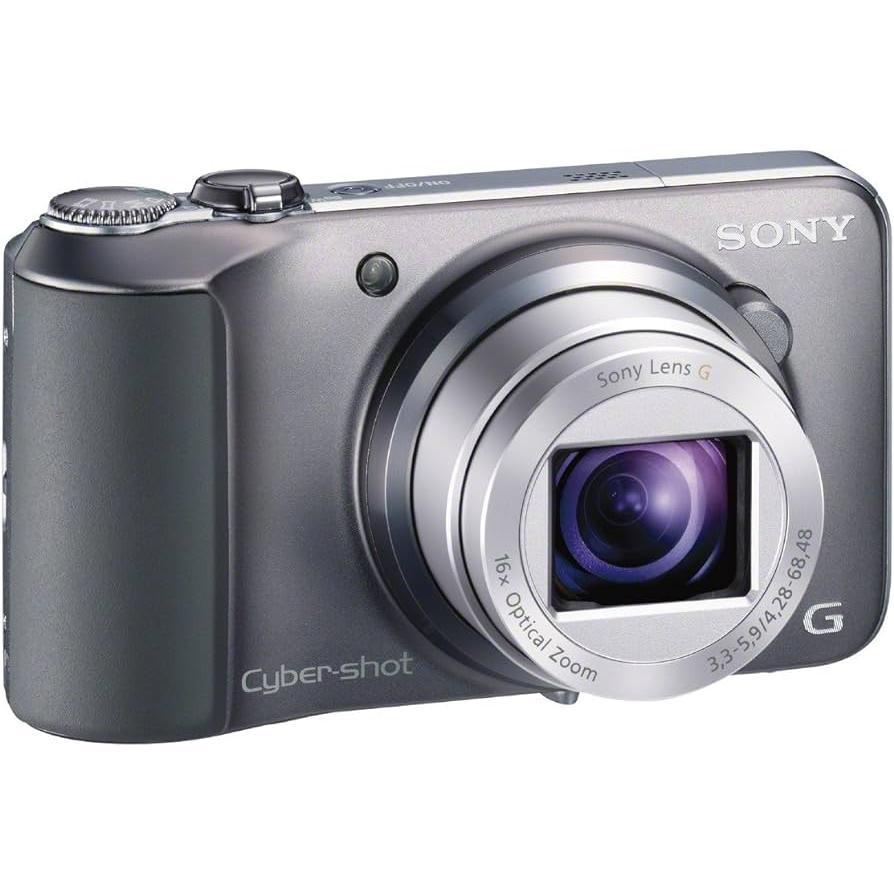 Compact Cyber-Shot DSC-H90 - Grey + Sony G Lens Optical Zoom f/3.3-5.9 ...