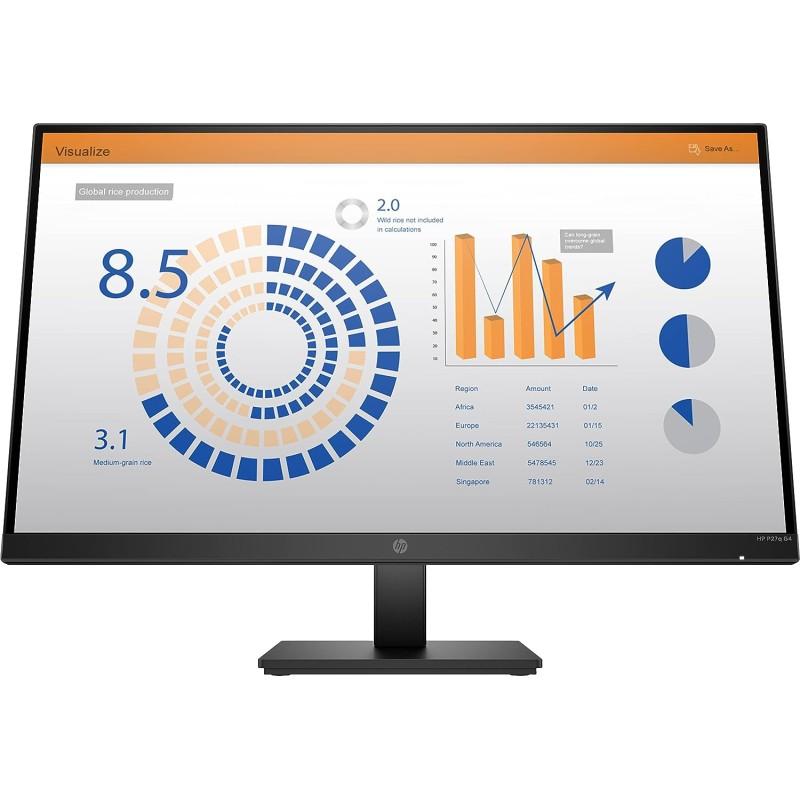 27-inch HP P27Q G4 2560 x 1440 LED Monitor Black | Back Market