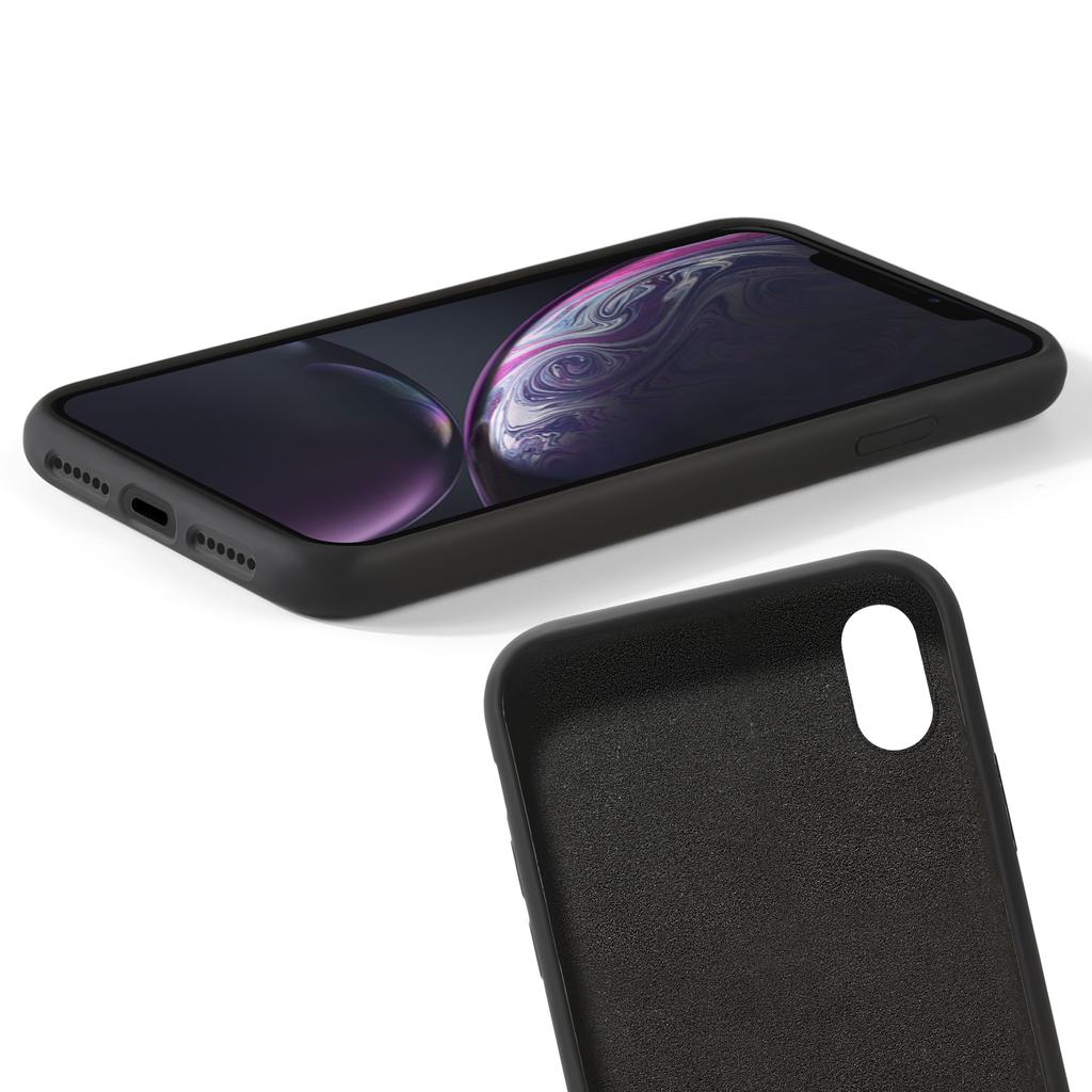 iPhone XR case and 2 protective screens - Silicone - Black | Back Market