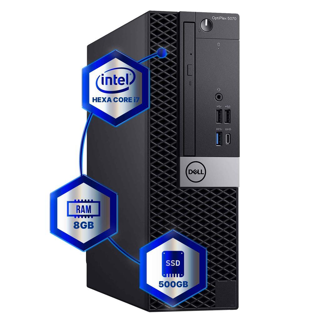 Dell OptiPlex 5070 Core i7 3 GHz - SSD 512 GB RAM 8GB | Back Market
