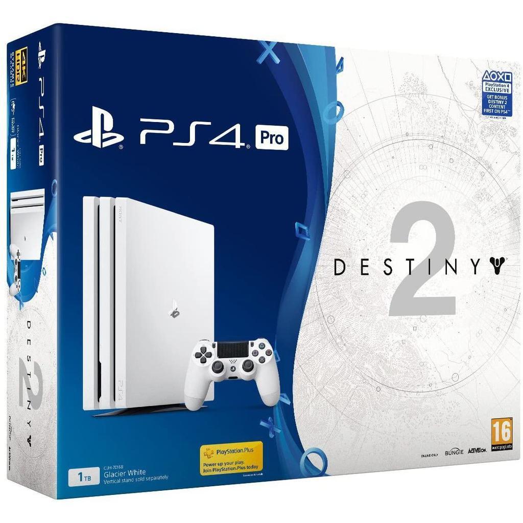 PlayStation 4 Pro 1000GB Valkoinen Destiny 2 Back Market PlayStation 4 Pro 1000GB Valkoinen Destiny 2 Back Market